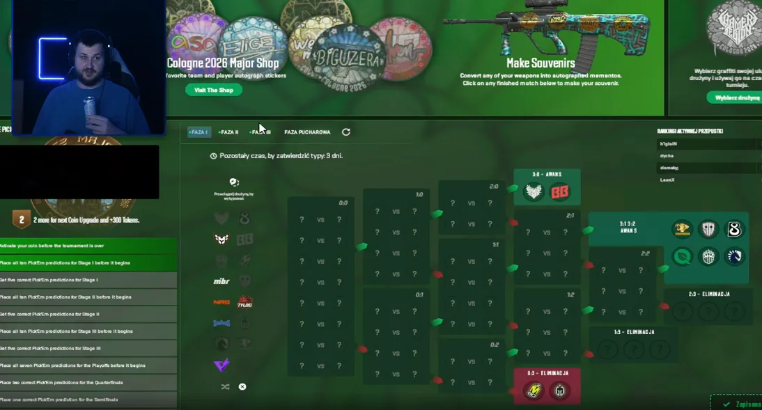 Snax поставил GamerLegion в Pick'Em на проход без поражений на первом ...