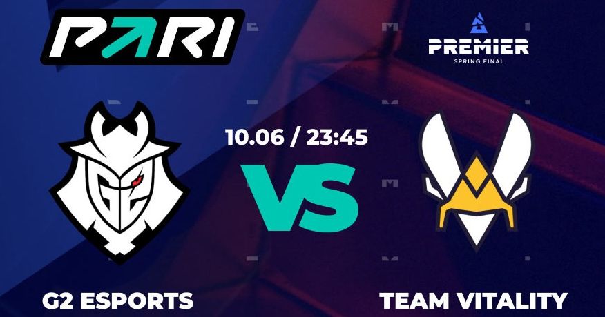 Клиент PARI поставил ₽150 тыс. на победу Vitality над G2 на BLAST Premier: Spring Final 2023
