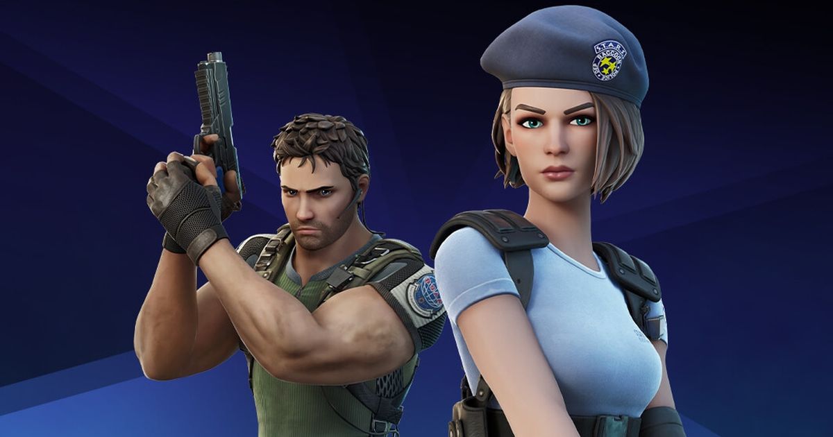 Крис Редфилд и Джилл Валентайн из Resident Evil появились в Fortnite