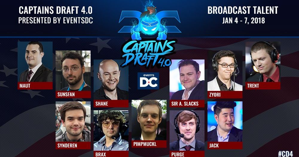 SirActionSlacks и syndereN поучаствуют в освещении Captains Draft 4.0