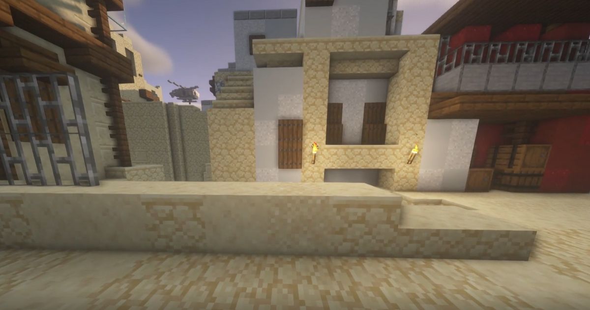 Игрок воссоздал карту Mirage в Minecraft