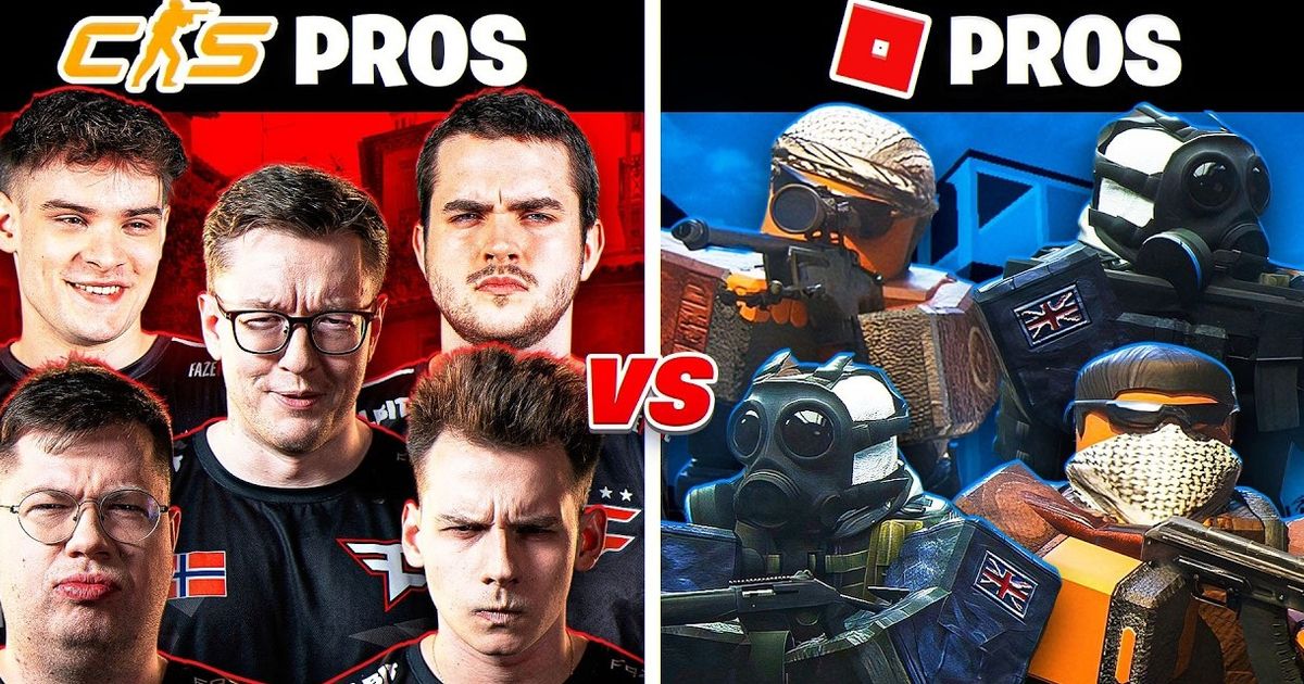 FaZe Clan сыграла против про-команды в Counter Blox — клон CS в Roblox